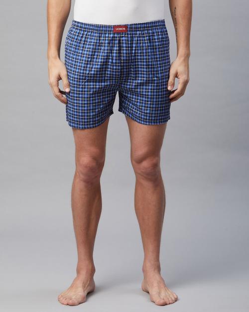 Buy Checked Boxers with Insert Pocket Online at Best Prices in India ...