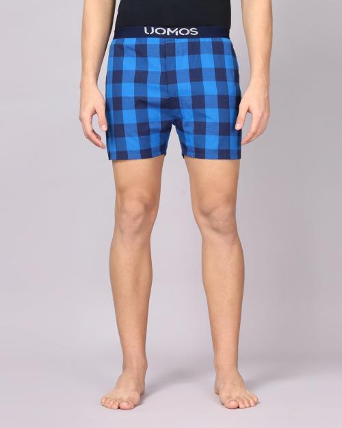 Buy Checked Boxers with Patch Pocket Online at Best Prices in India ...