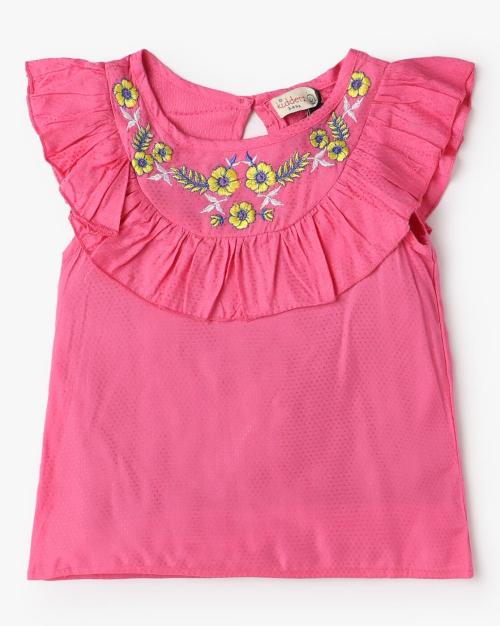 Buy Embroidered Gathered Top Online at Best Prices in India - JioMart.