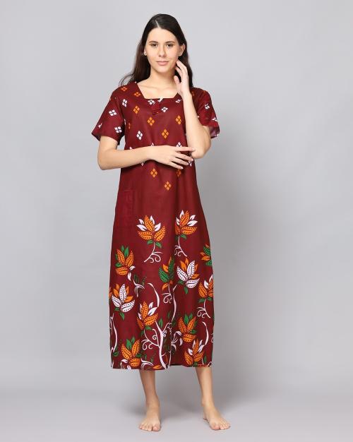 Buy Floral Print Nightie Online at Best Prices in India - JioMart.