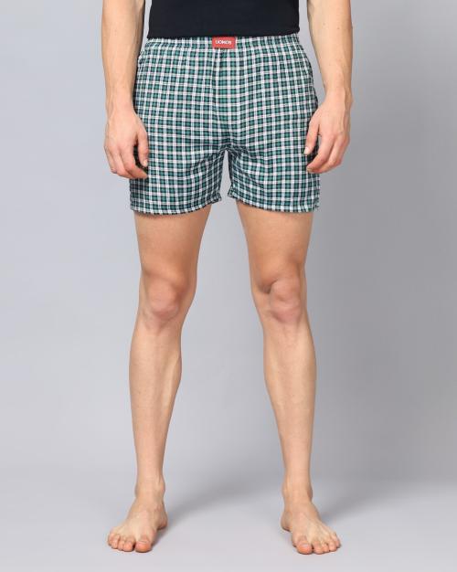 Buy Checked Boxers with Elasticated Waist Online at Best Prices in ...