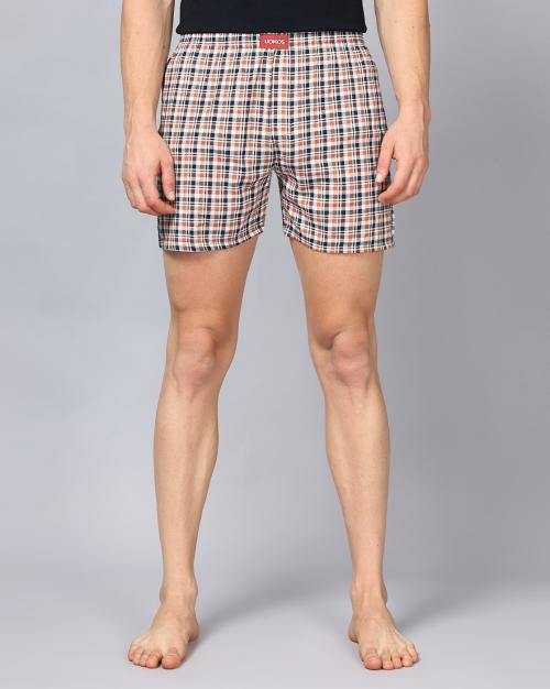 Buy Checked Boxers with Elasticated Waist Online at Best Prices in ...