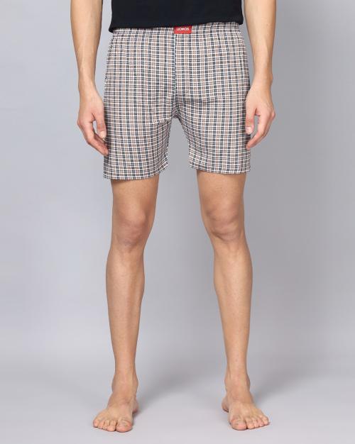 Buy Checked Boxers with Elasticated Waist Online at Best Prices in ...