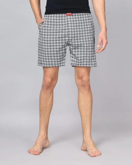 Buy Checked Boxers with Elasticated Waist Online at Best Prices in ...