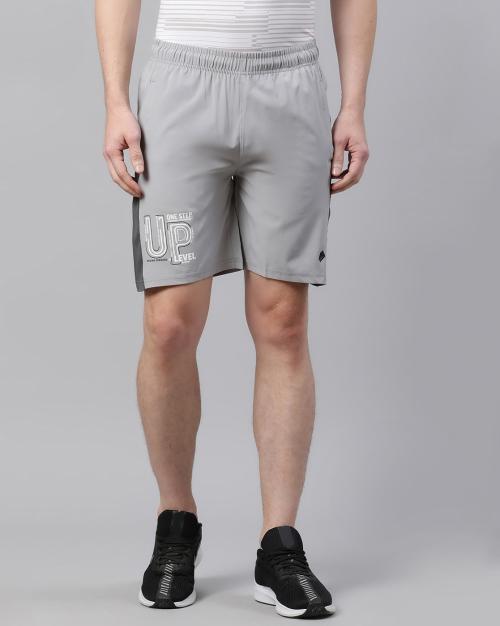 Buy Typographic Print Slim Fit Shorts Online at Best Prices in India ...