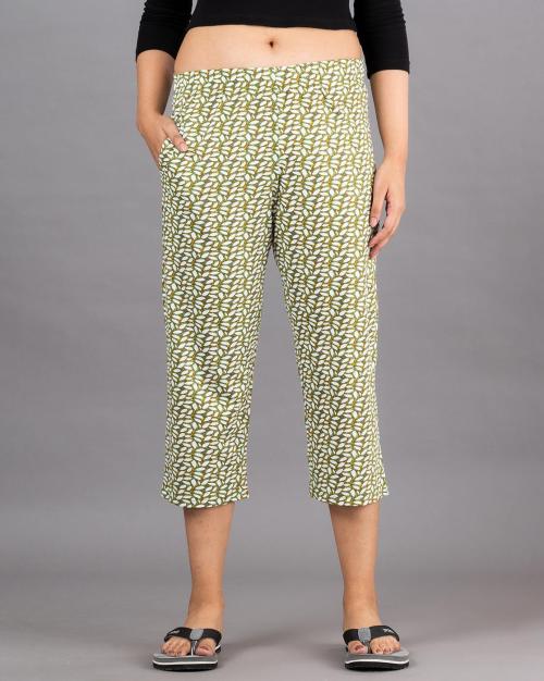 Buy Printed Capris with Slip Pockets Online at Best Prices in India ...