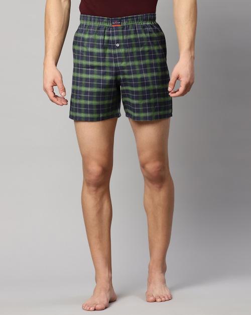 Buy Checked Boxers with Elasticated Waist Online at Best Prices in ...