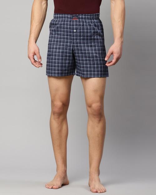 Buy Checked Boxers with Elasticated Waist Online at Best Prices in ...