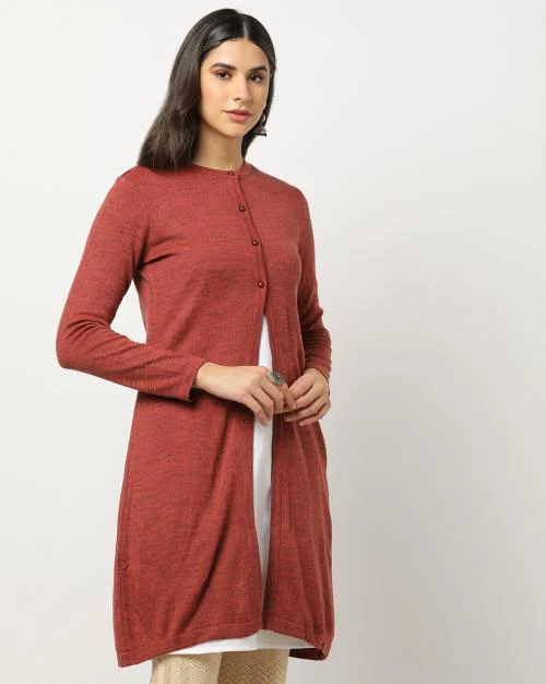 Buy Front Open Flat Knit Cardigan Online at Best Prices in India - JioMart.