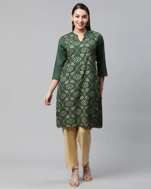 Buy Printed Straight Kurta Suit Set Online at Best Prices in India ...