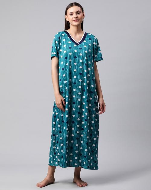 Buy Polka-Dot Print Nightie Online at Best Prices in India - JioMart.