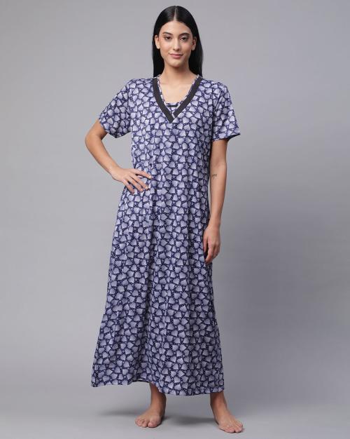 Buy Graphic Print Nightie with Pocket Online at Best Prices in India ...