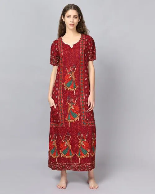 Buy Printed Nightie with Pocket Online at Best Prices in India - JioMart.