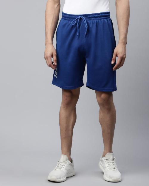 Buy Slim Fit Shorts with Drawstring Waist Online at Best Prices in ...