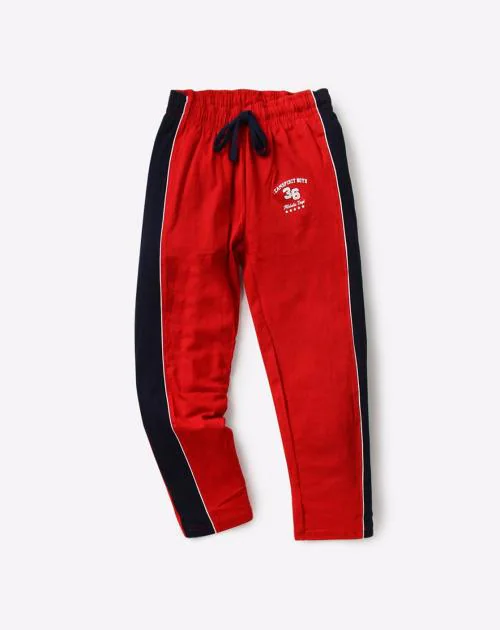 Buy Panelled Track Pants with Drawstring Fastening Online at Best ...