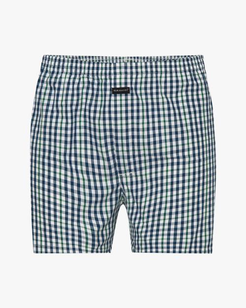 Buy Checkered Boxers with Elasticated Waistband - No fabric in fo in ...