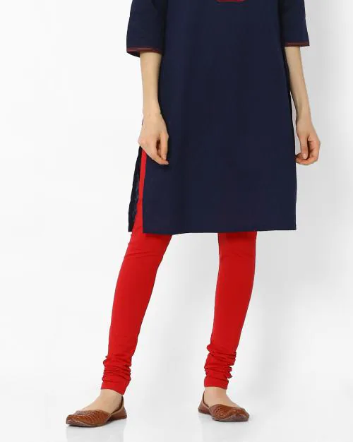 Buy Churidar Leggings with Elasticated Waistband Online at Best Prices ...