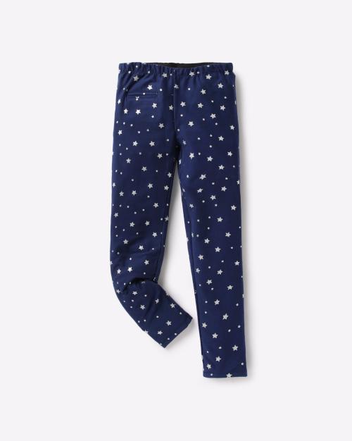 Buy Star Print Track Pants with Elasticated Waistband Online at Best ...