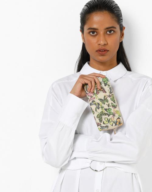 Buy Butterfly Print Zip-Around Wallet Online at Best Prices in India ...