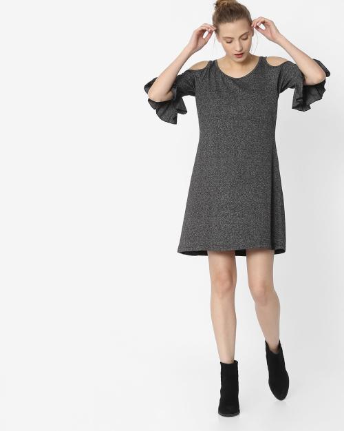 Buy Grindle Shift Dress with Cold Shoulders Online at Best Prices in ...