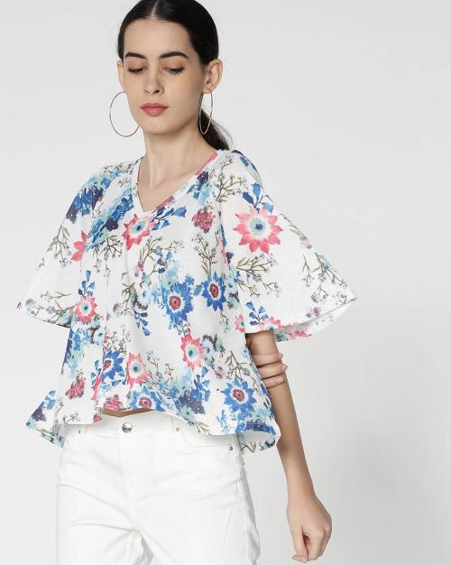 Buy Floral Flared Top Online at Best Prices in India - JioMart.