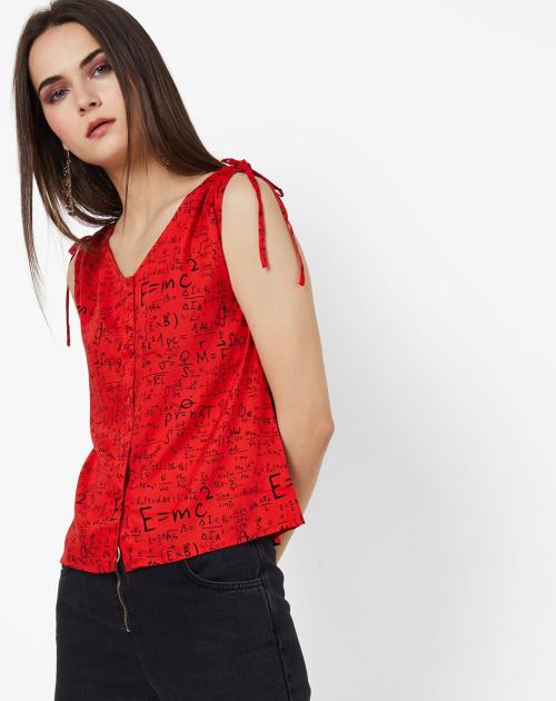 Buy Numeric Print Top with Tie-Ups Online at Best Prices in India ...