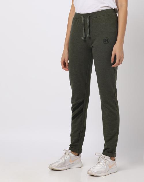 Buy Mid-Rise Track Pants with Drawstring Fastening Online at Best ...