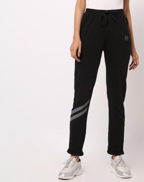 Buy Drawstring Track Pants with Contrast Stripes Online at Best Prices ...