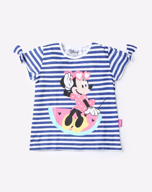 Buy Minnie Mouse Print Crew-Neck T-shirt Online at Best Prices in India ...