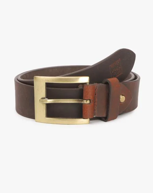 Buy Genuine Leather Belt with Buckle Closure Online at Best Prices in ...
