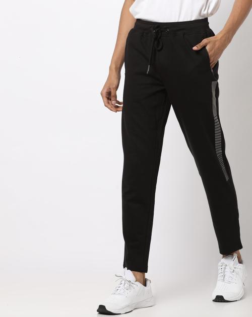 Buy Reflective Print Joggers with Drawstring Online at Best Prices in ...