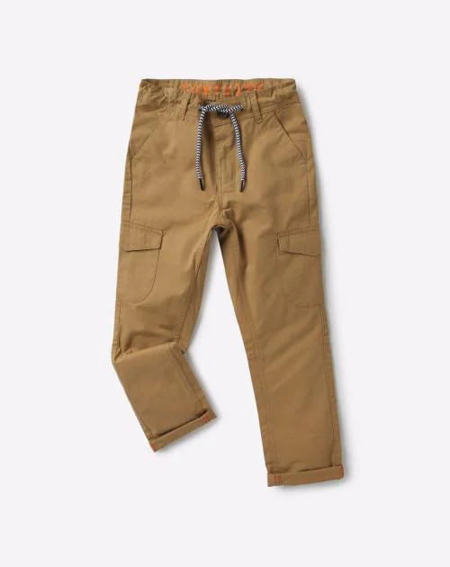 Buy Cargo Pants with Drawstring Fastening Online at Best Prices in ...