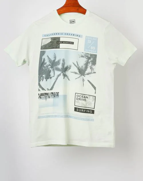 Buy Ocean Drive Graphic Print Crew-Neck T-shirt Online at Best Prices ...