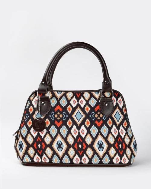 Buy Printed Handbag with Short Handles Online at Best Prices in India ...