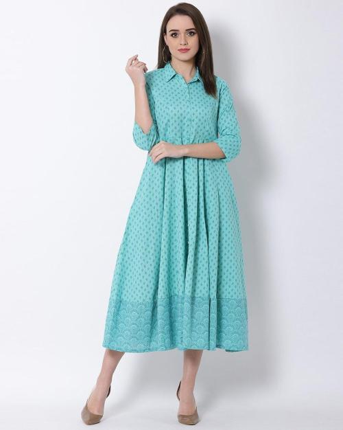 Buy Printed Panelled Shirt Dress Online at Best Prices in India - JioMart.
