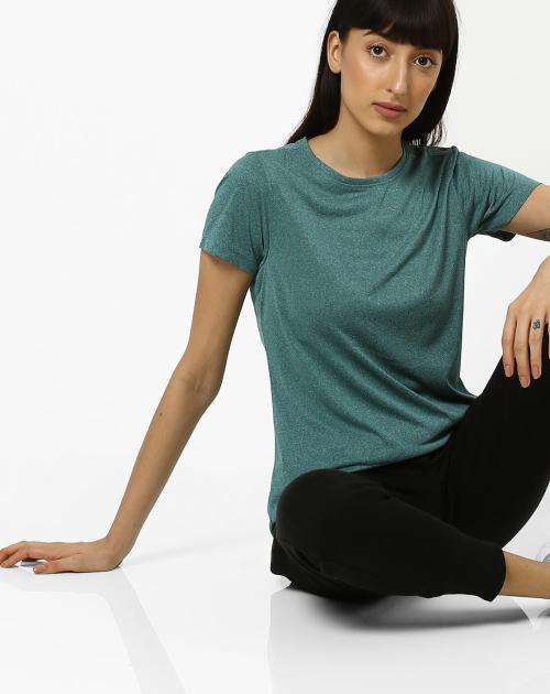 Buy Quick Dry Basic Active Crew-Neck T-shirt Online at Best Prices in ...