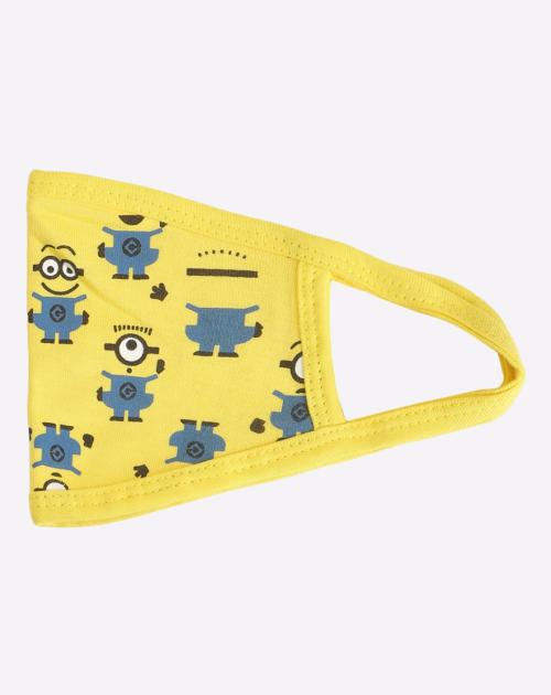 Buy Minions Print Double-Layered Reusable Face Mask Online at Best ...