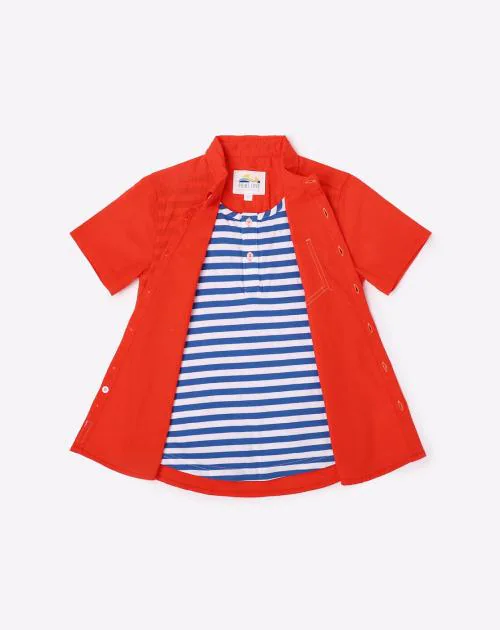 Buy Striped Twofer Shirt Online at Best Prices in India - JioMart.