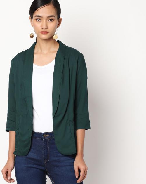 Buy Open-Front Shrug with Insert Pocket Online at Best Prices in India ...