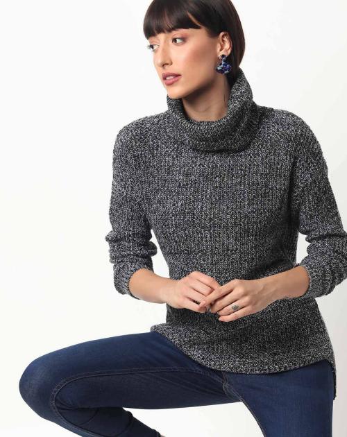 Buy Textured High-Neck Pullover Online at Best Prices in India - JioMart.