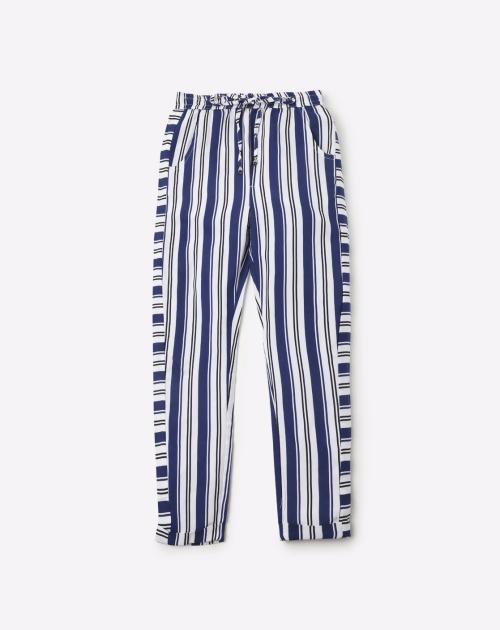 Buy Striped Pants with Drawstring Fastening Online at Best Prices in ...