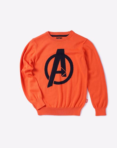 Buy Avengers Print Crew-Neck Sweater Online at Best Prices in India ...
