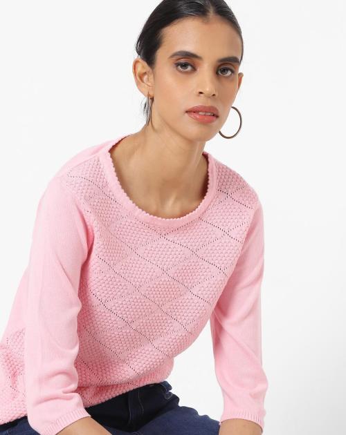 Buy Round-Neck Flat Knit Top Online at Best Prices in India - JioMart.