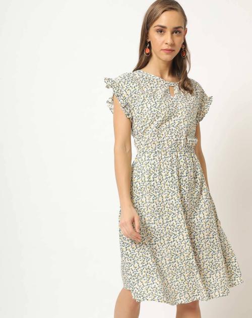 Buy Printed A-line Dress Online at Best Prices in India - JioMart.
