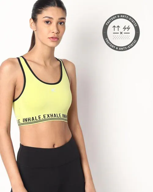 Buy Heathered Racerback Sports Bra Online at Best Prices in India ...