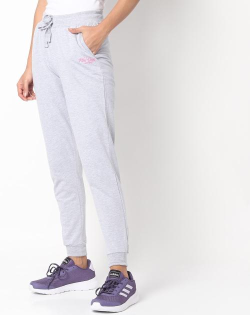Buy Mid-Rise Joggers with Drawstring Waistband Online at Best Prices in ...