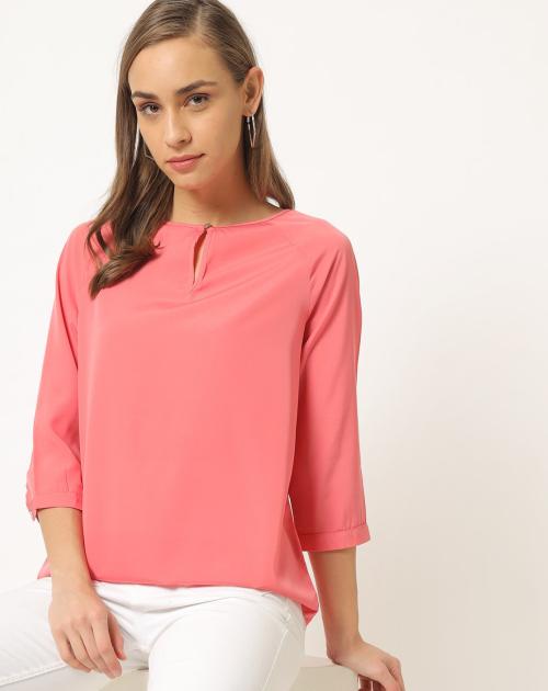 Buy Top with Keyhole Neckline Online at Best Prices in India - JioMart.