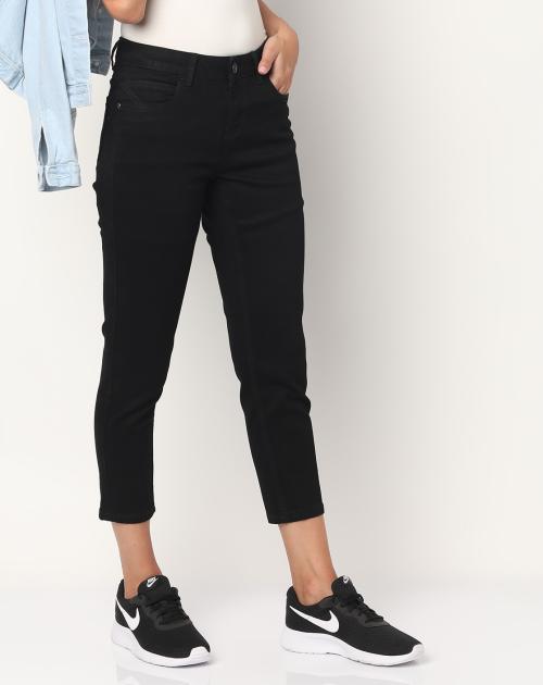 Buy Ankle-Length Straight Fit Jeans Online at Best Prices in India ...