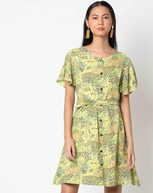 Buy Printed A-line Dress Online at Best Prices in India - JioMart.