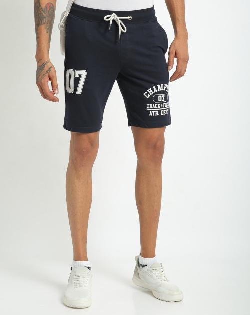Buy Varsity Print Shorts with Insert Pockets Online at Best Prices in ...